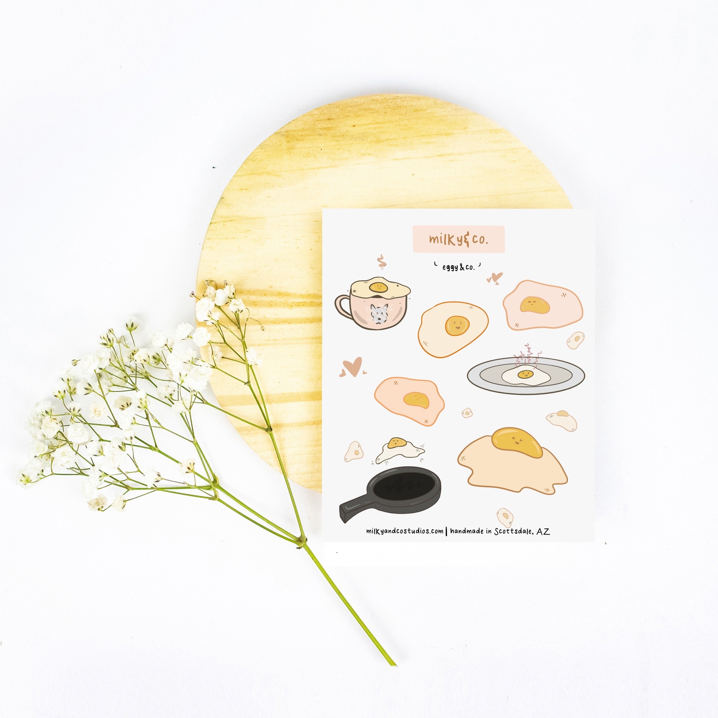 Eggy & Co. Sticker Sheet – Milky and Co. Studios